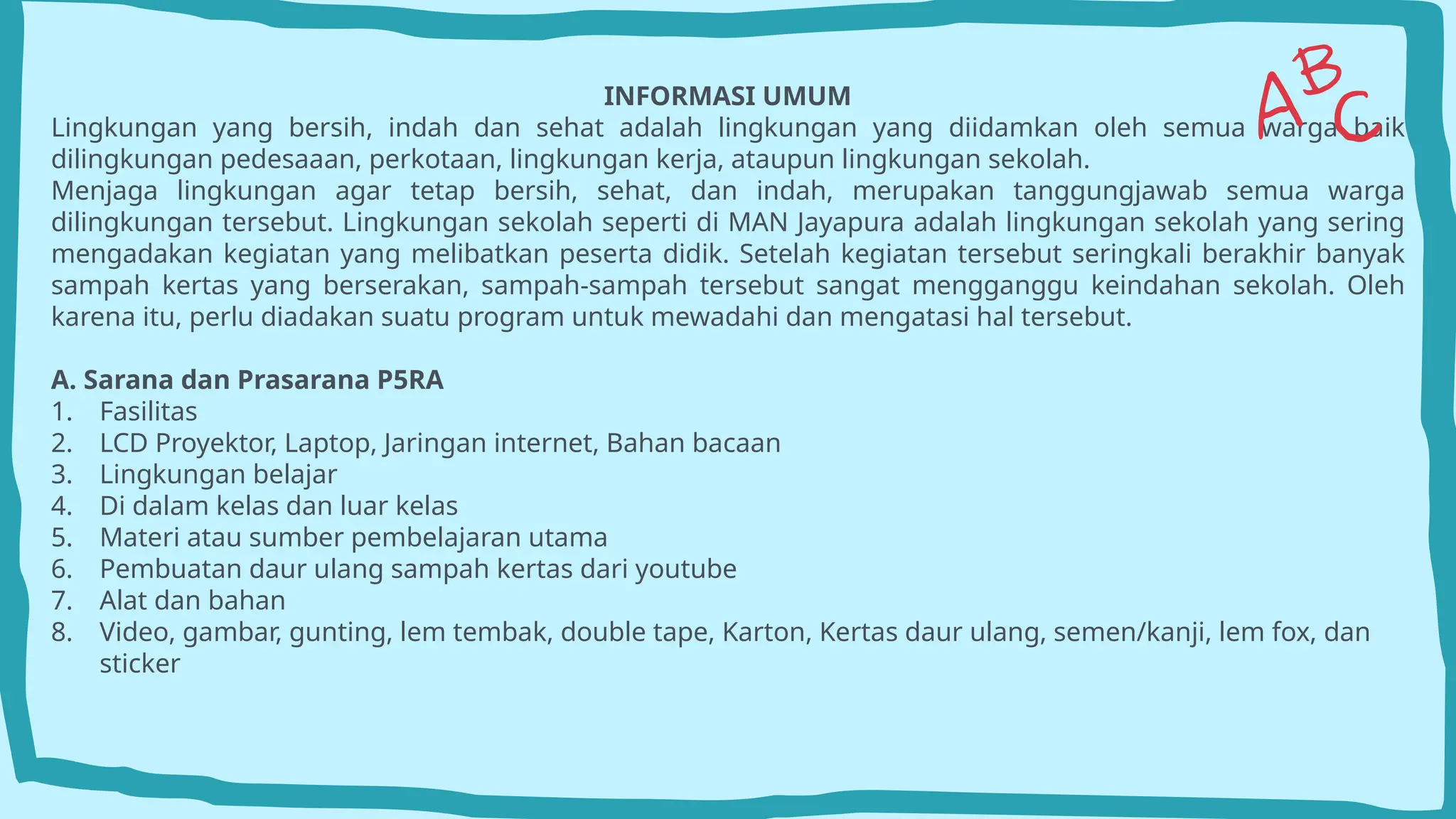 Proyek Man Jayapura P5RA 2024 Limbah Kertas .pptx