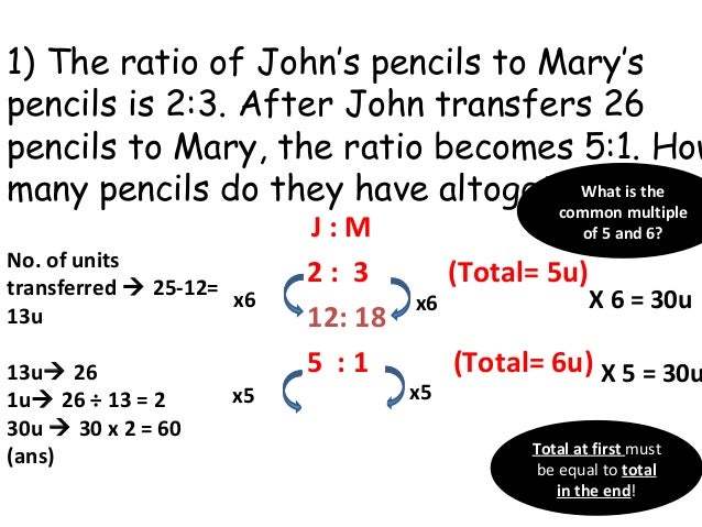P5 ratio word problems (internal transfer)