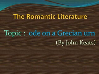 Paper 5 Romantic Literature | PPTX