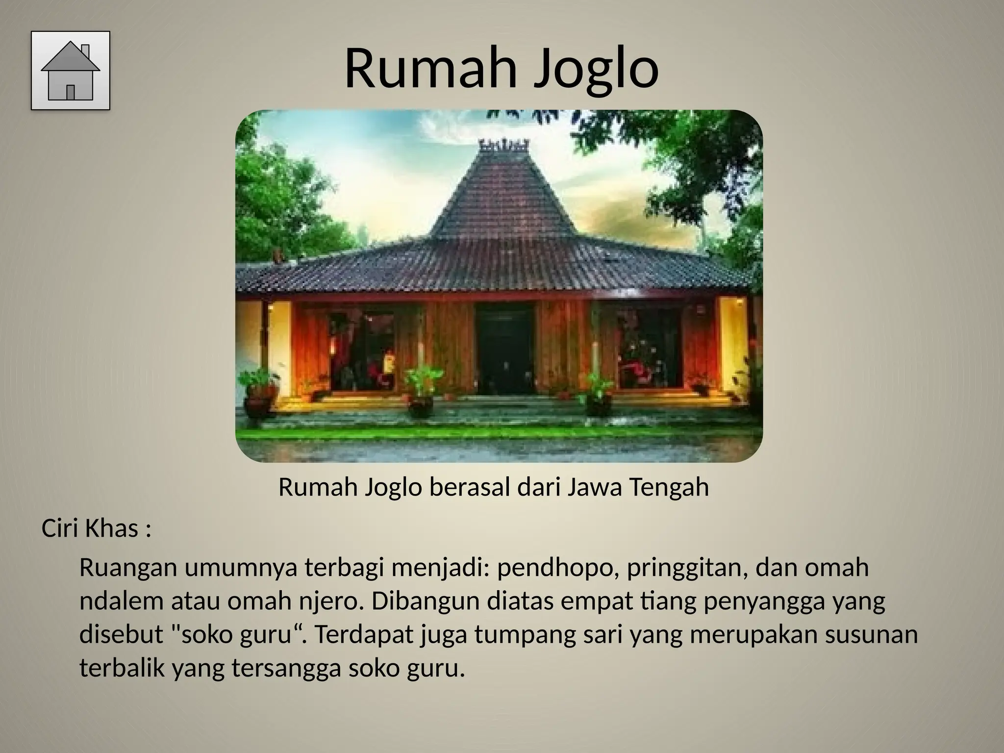 PPT RUMAH ADAT. CONTOHNYA GONJONG, RUMAH GADANG, | PPTX