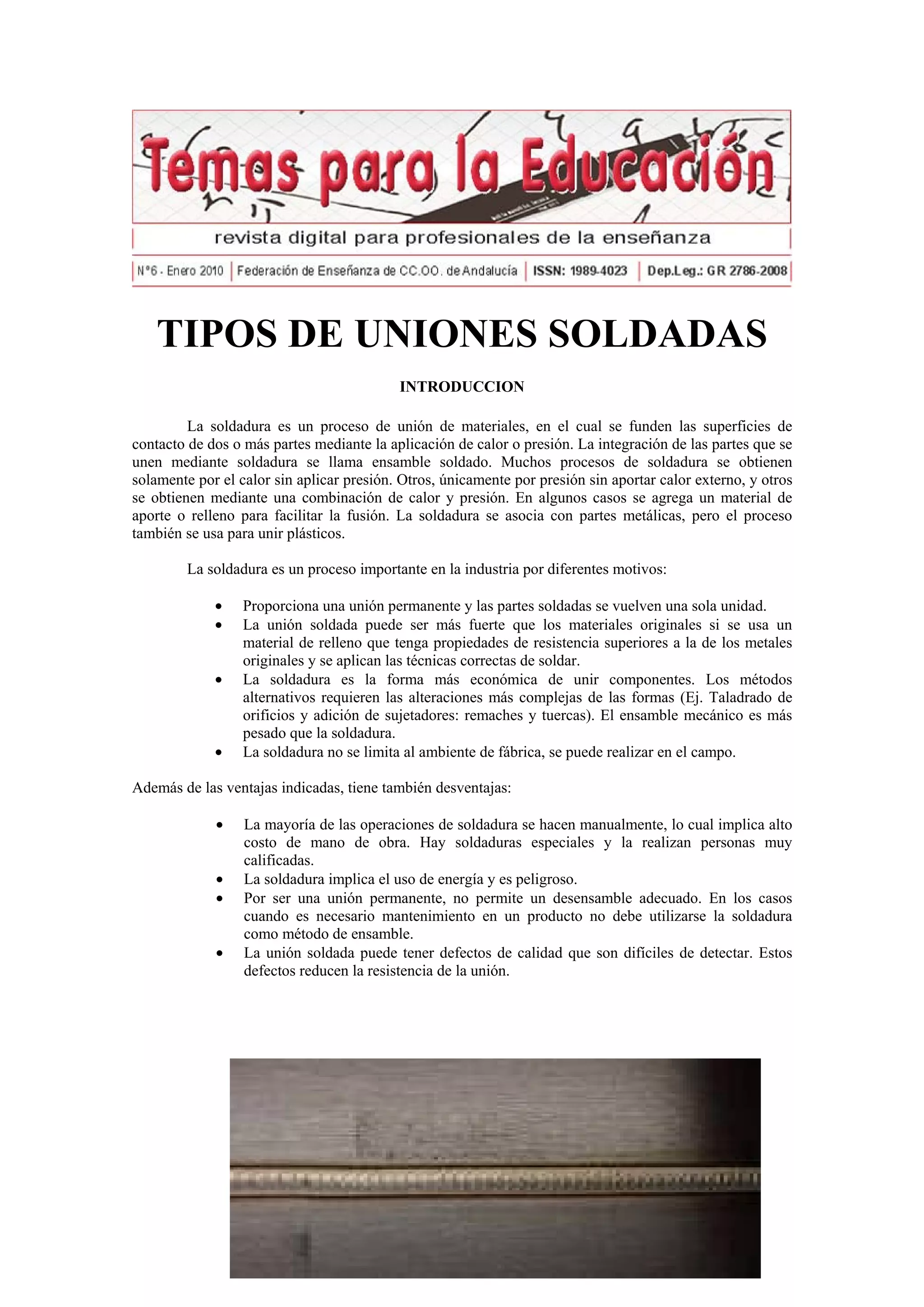 Tipos de Uniones Soldadas | PDF