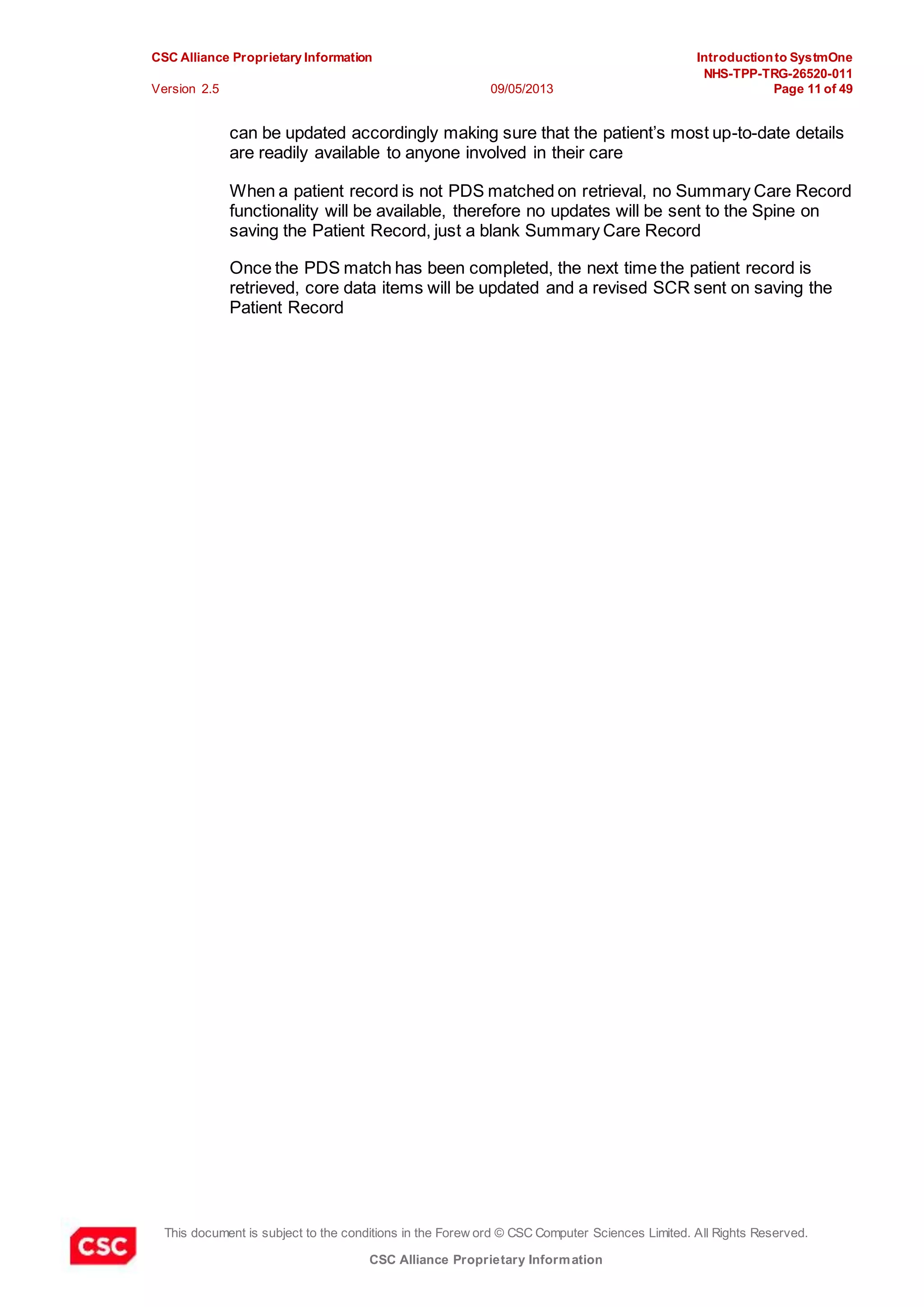 1.tpp systm one_core_introduction_to_systmone_v2.5 (2) | DOCX