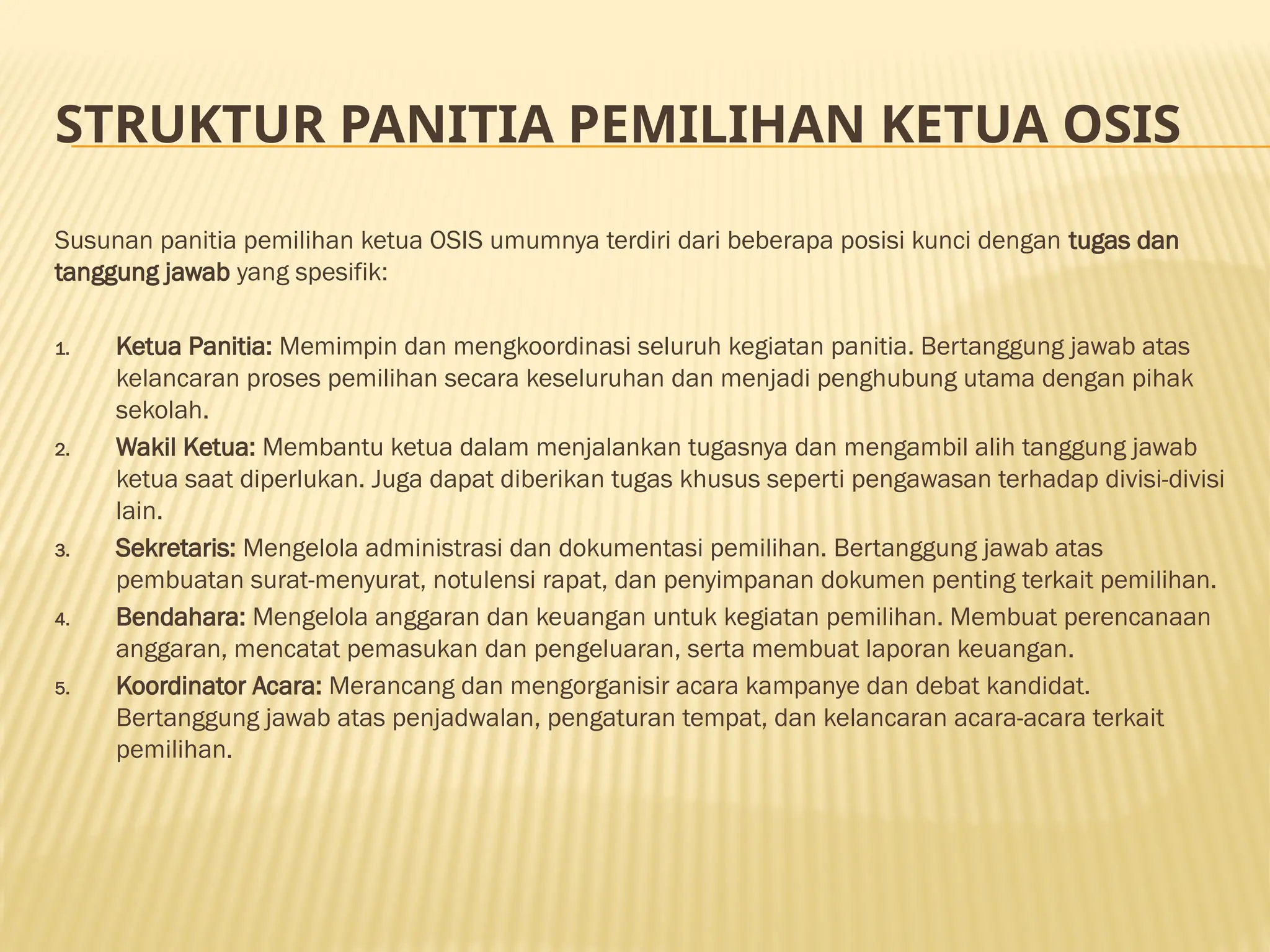 PPT Pemilihan Osis SMP (Jelas dan Bagus) | PPTX