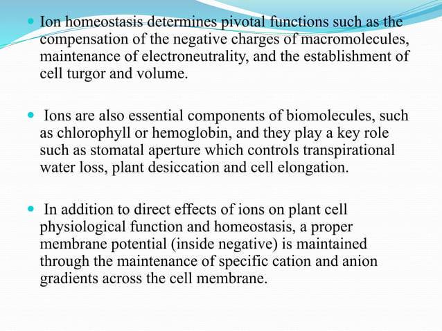 Ionic And Osmotic Homeostasis Reactive Oxygen Speciespptx 1707