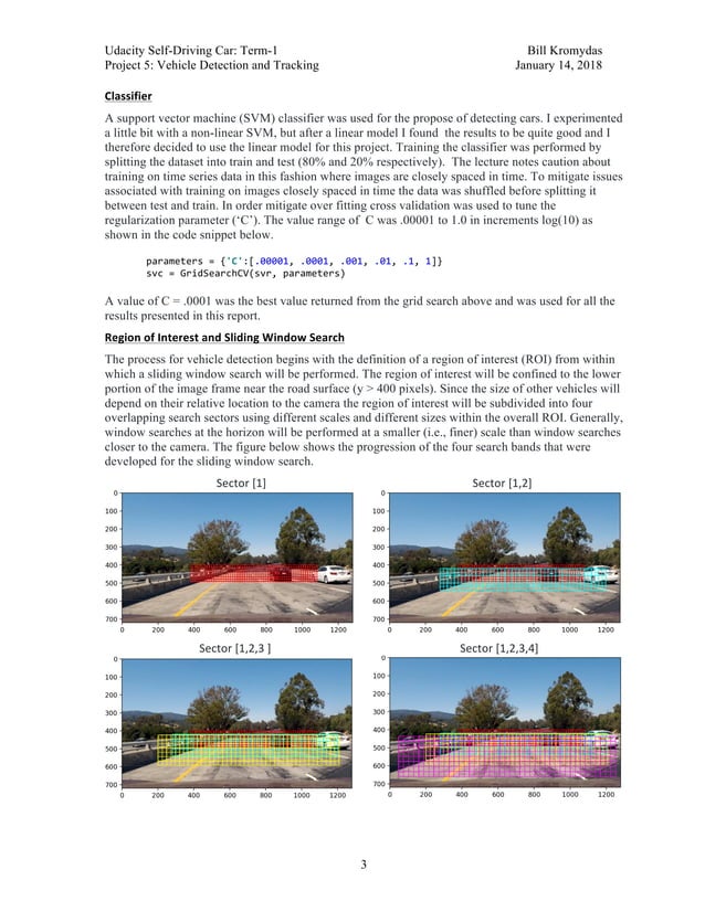 Udacity project: Vehicle detection and tracking | PDF