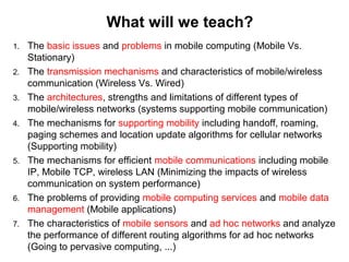 Mobile Computing | PPT | Computer Networking | Computing