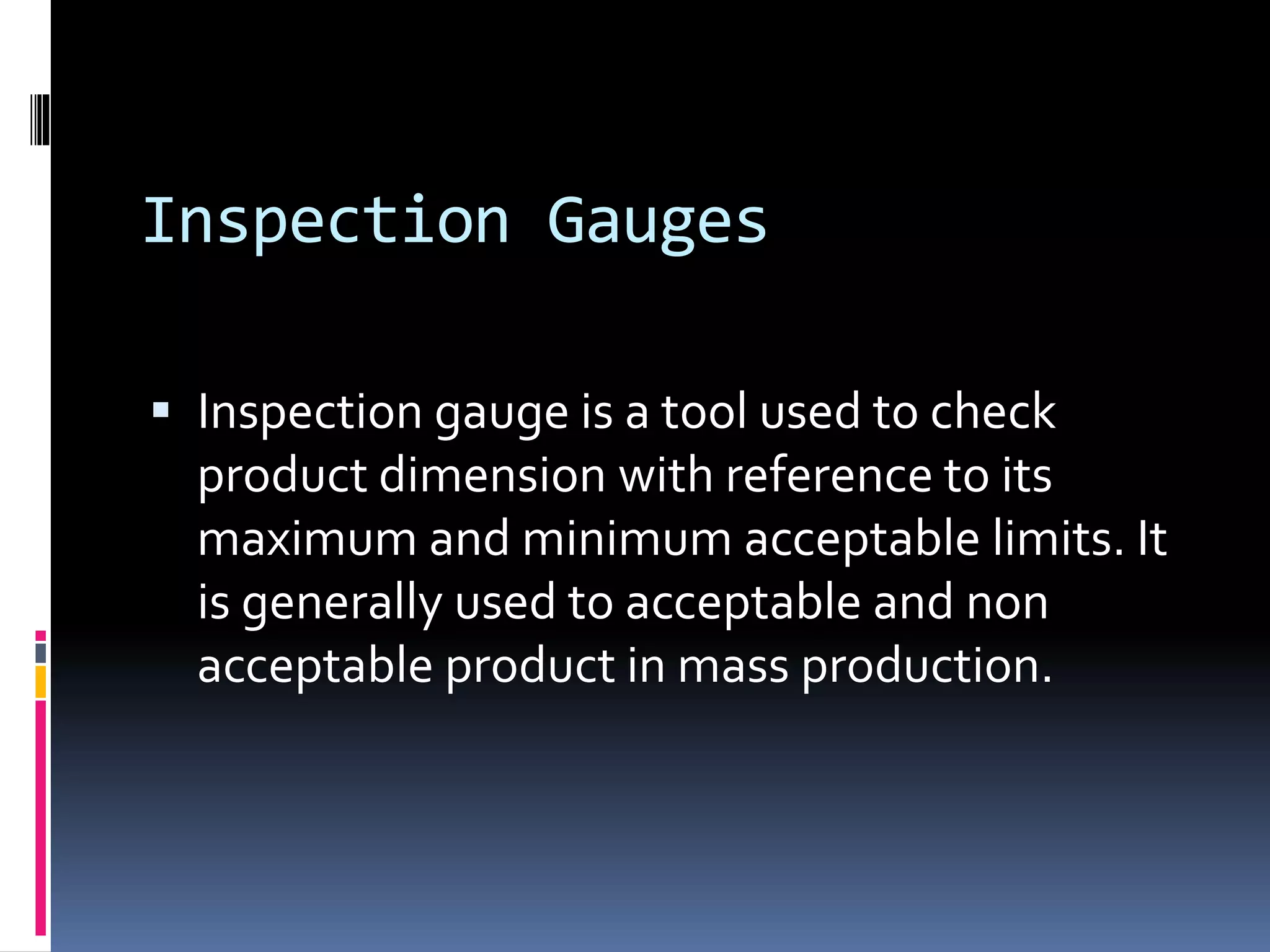 P6. inspection gauges & types | PPTX