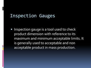 P6. inspection gauges & types | PPT