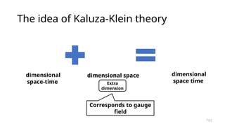 Gauge fields and gravitational fields in kaluza-klein theory | PPT