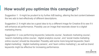 Evaluating a Google Display Ad Campaign | PPT
