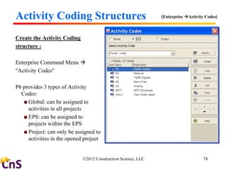 Primavera P6 manual | PDF