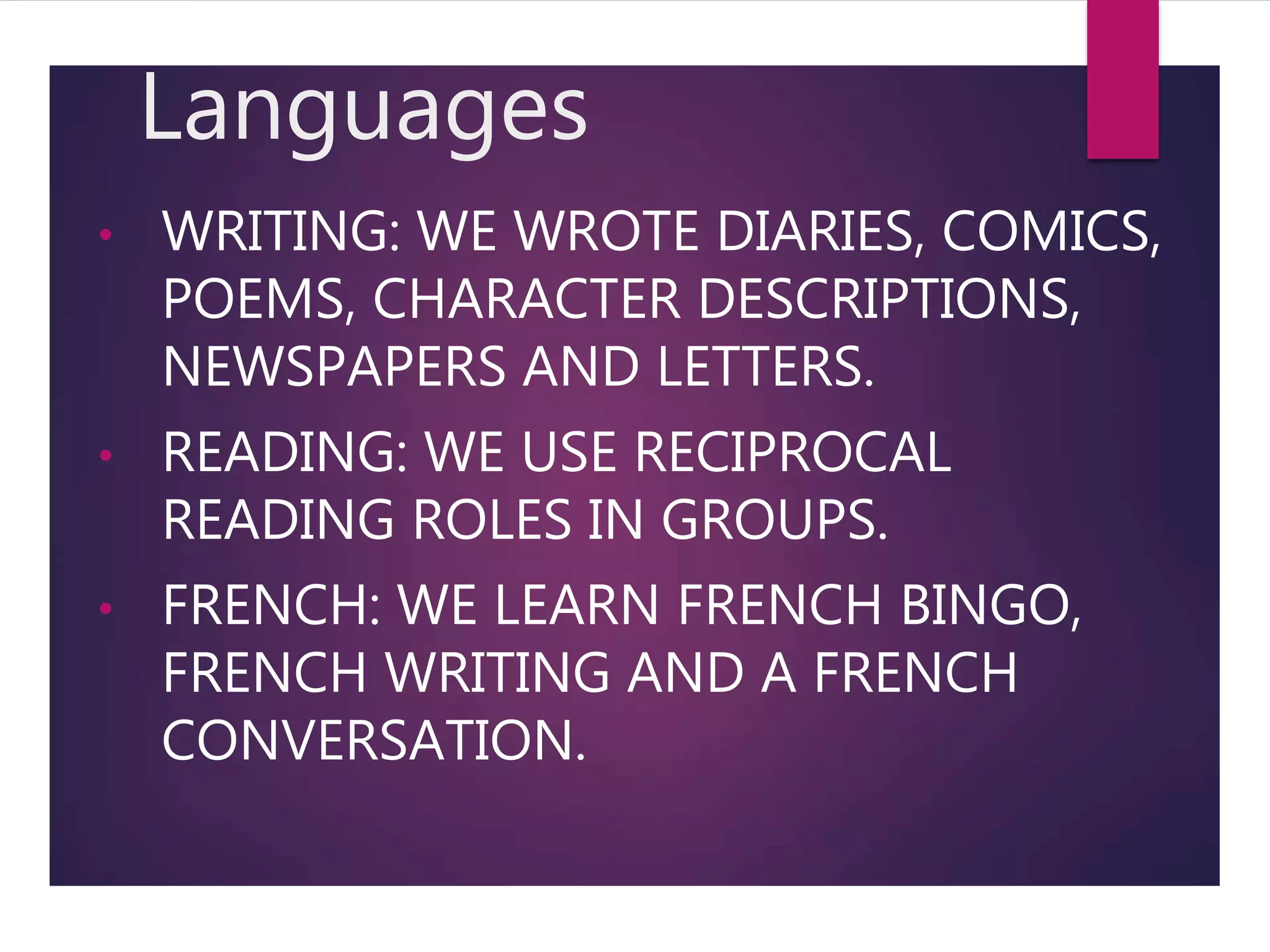 P6 Transition Presentation | PPT