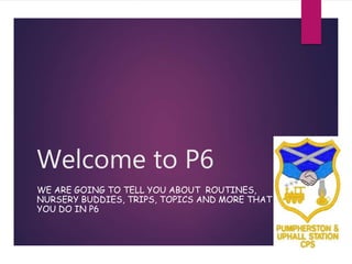 P6 Transition Presentation | PPT