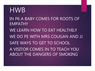 P6 Transition Presentation | PPT