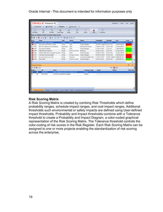 Oracle Primavera P6 R8 Release Value Proposition | PDF