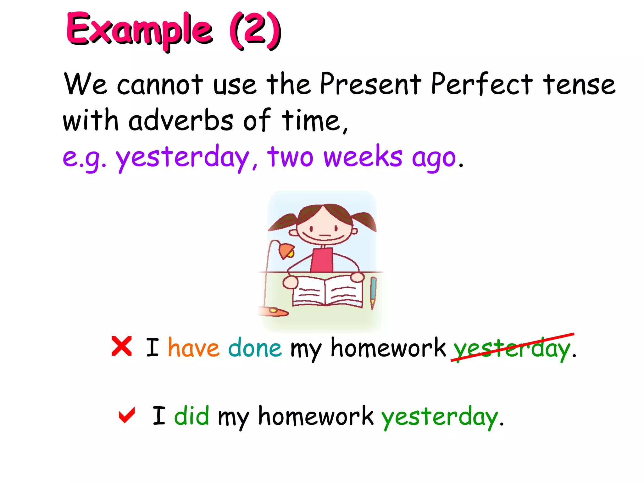 Present Perfect tense slideshow | PPT