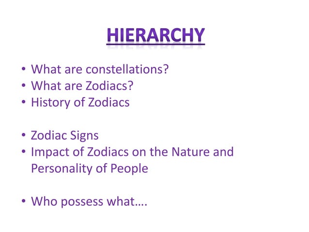 Zodiacs and Constellations | PPTX