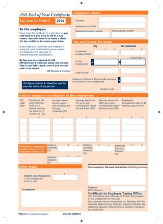 P60ukpdf | PDF | Personal Taxes | Personal Finance