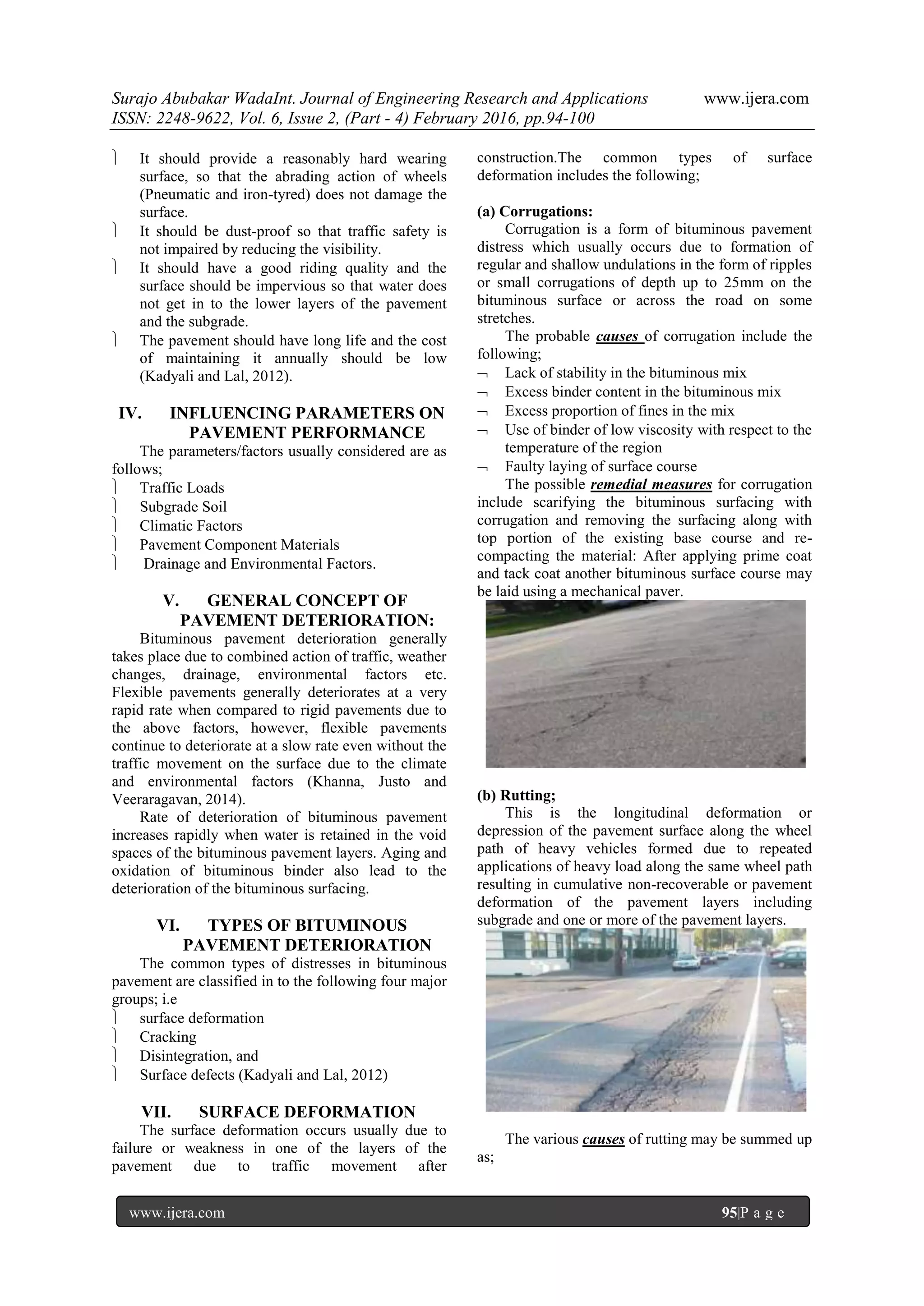 Bituminous Pavement Failures | PDF
