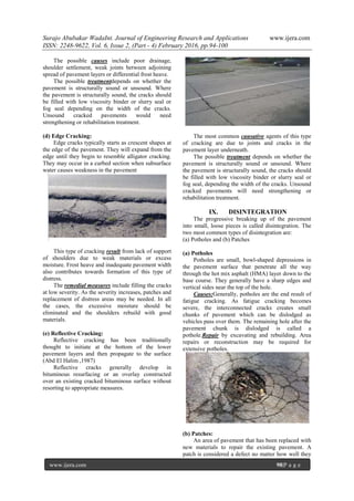 Bituminous Pavement Failures | PDF