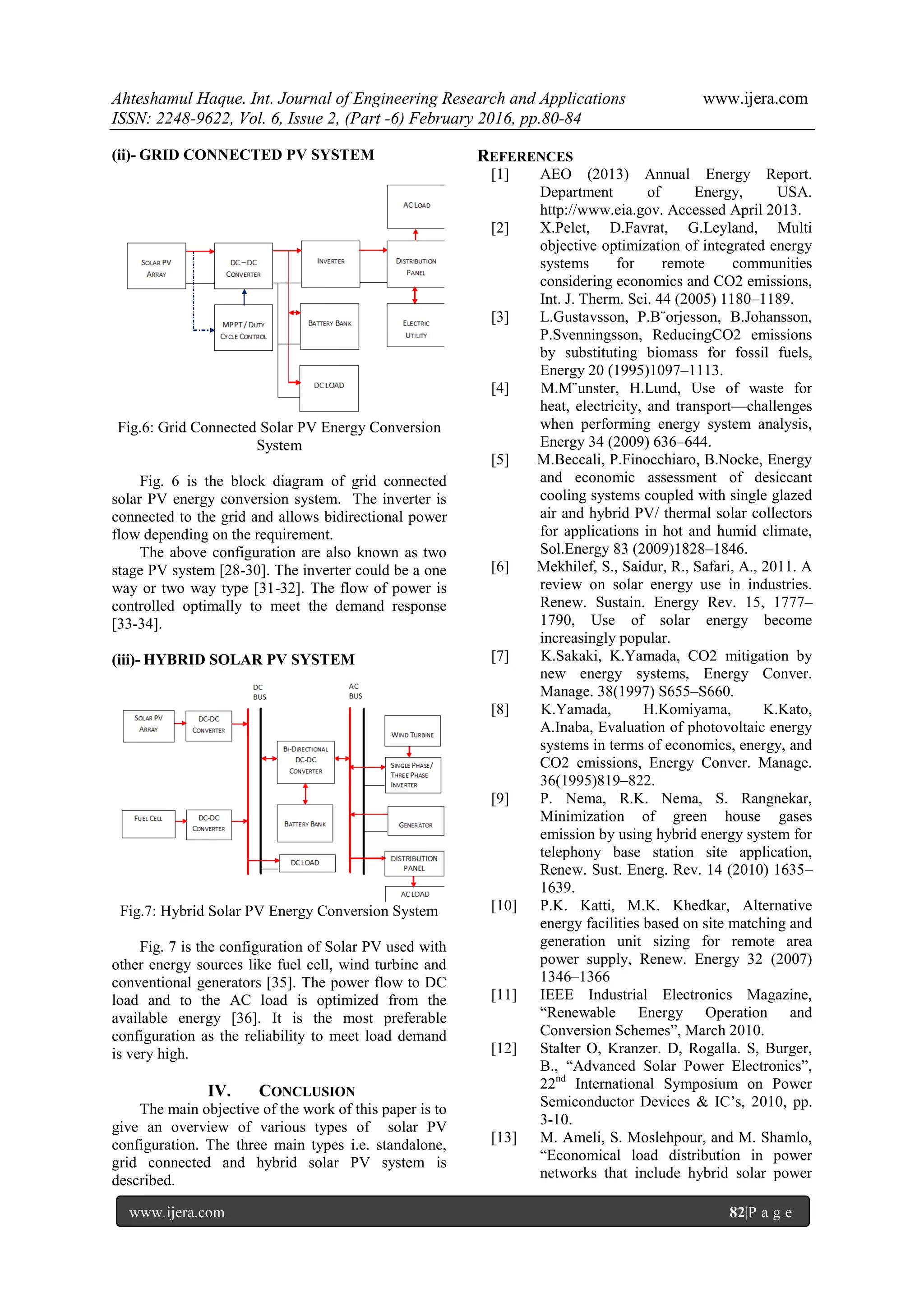 Solar PV Energy Conversion System and its Configurations | PDF