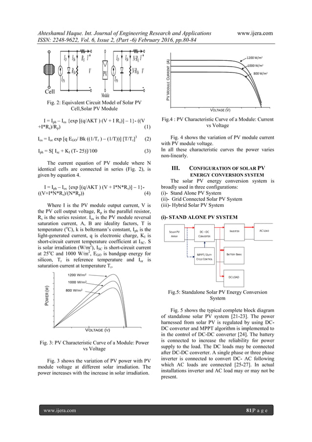 Solar PV Energy Conversion System and its Configurations | PDF