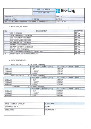 P645 test procedure | PDF