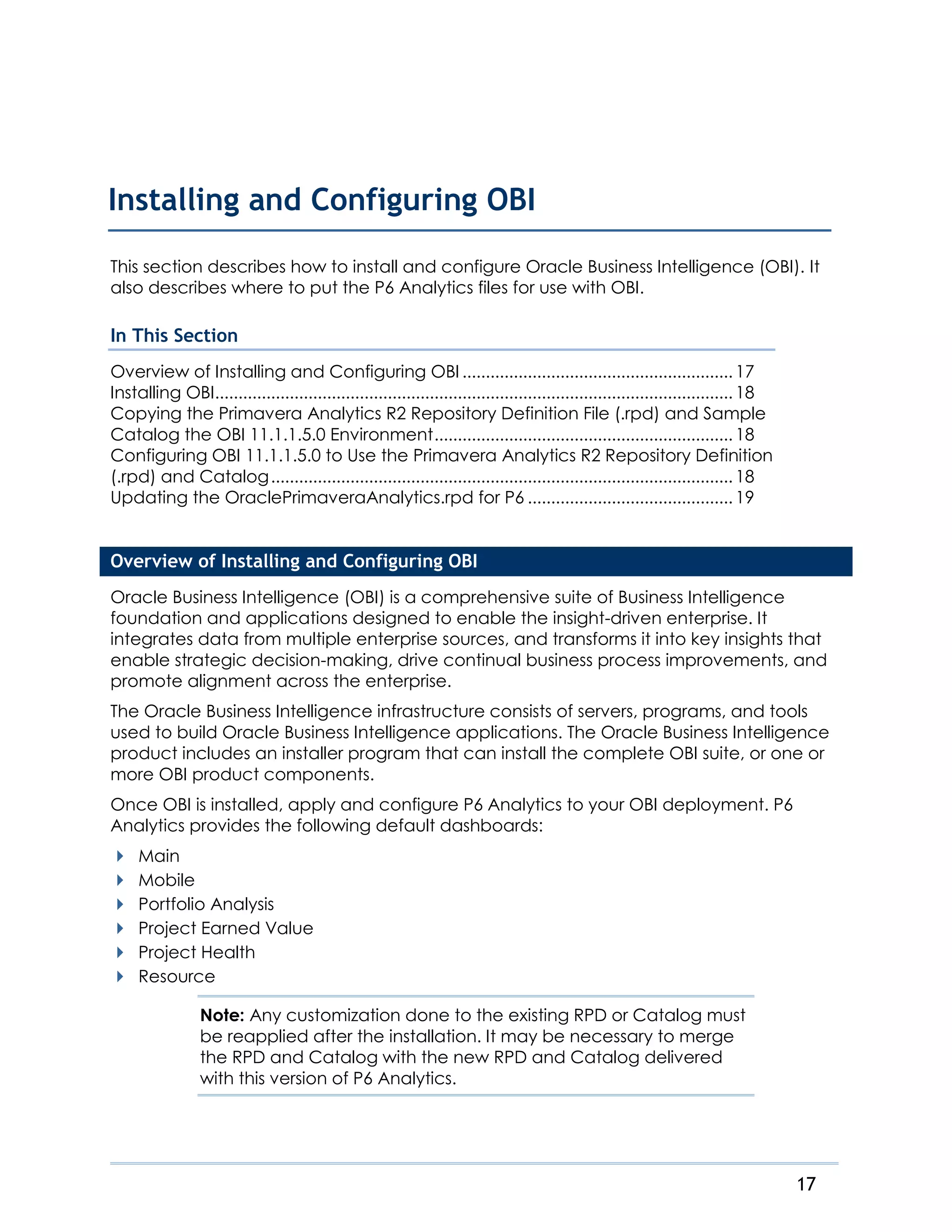 P6 analytics install_and_config_guide | PDF