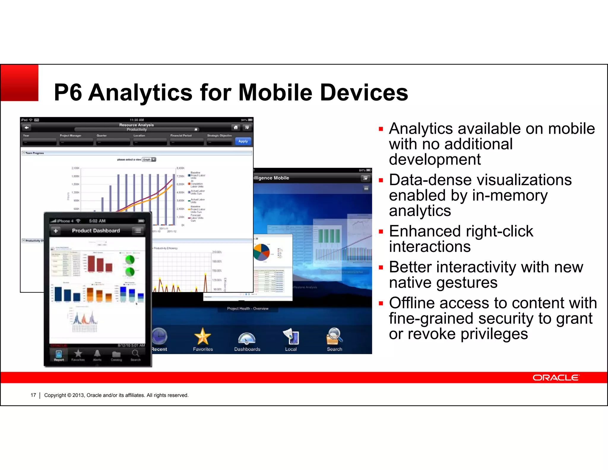 P6 analytics product roadmap and overview - Oracle Primavera P6 ...
