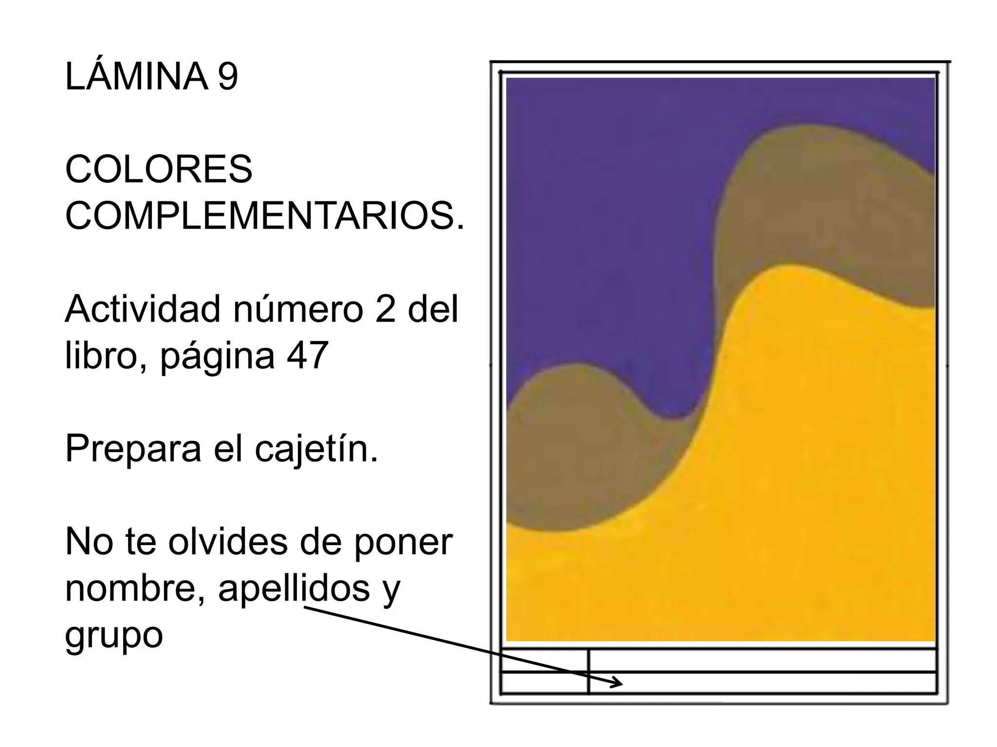 P6 círculo cromático y colores complementarios lámina 9 2014 | PPT
