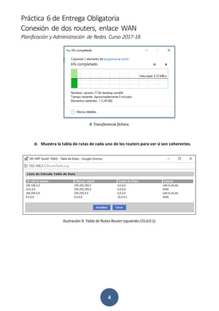 Práctica 6 - Enrutar con Dos Routers | DOCX