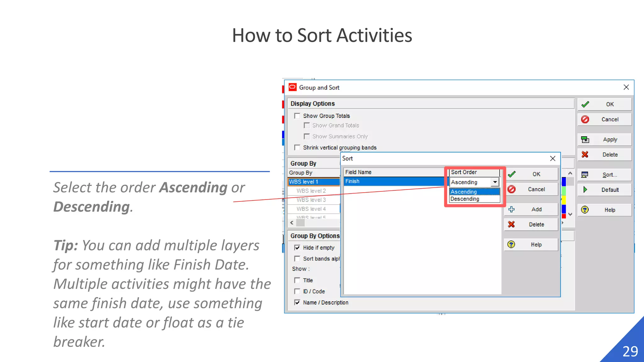Setting up Filters & Layouts in P6 | PDF