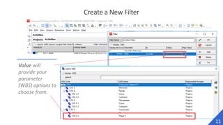 Setting up Filters & Layouts in P6 | PDF