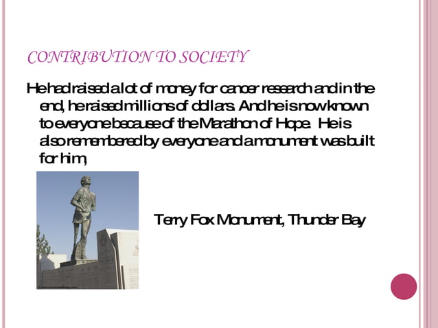 Terry Fox SIS | PPT | Sports