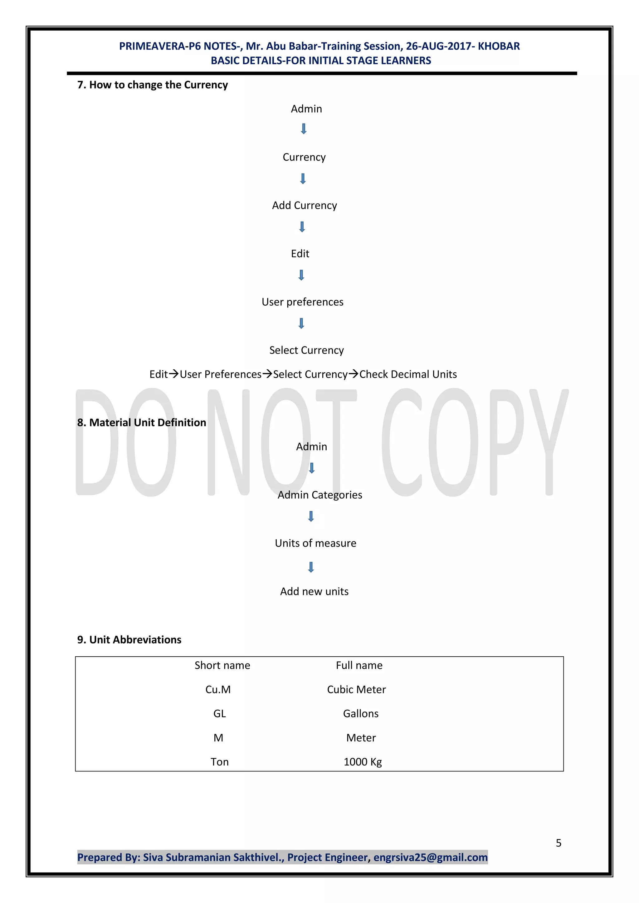 Primavera P6 Notes for Beginners | PDF