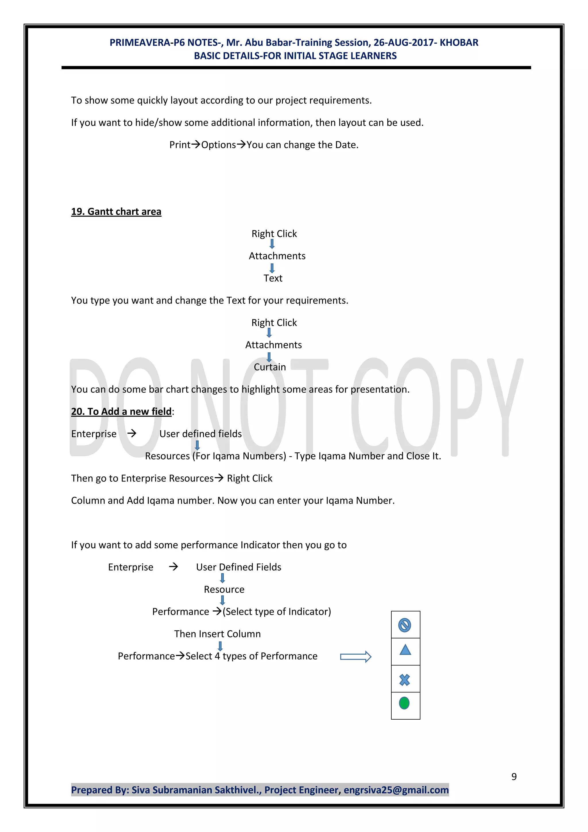 Primavera P6 Notes for Beginners | PDF