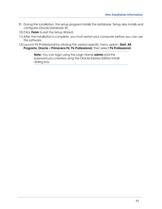 P6 professional standalone_install_and_config_guide | PDF