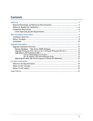 P6 professional standalone_install_and_config_guide | PDF