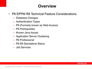 P6 Release 8 Installation Orientation | PPT