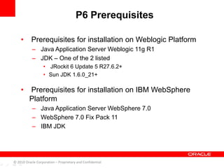 P6 Release 8 Installation Orientation | PDF
