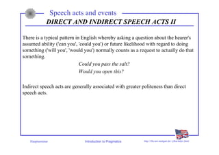 Speech acts and events | PDF