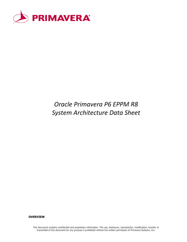 P6 system architecture data sheet r8 | PDF | Operating Systems | Computer Software and Applications