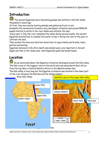 P6 u2 h.1.3. egypt dossier | DOC | Religion & Spirituality