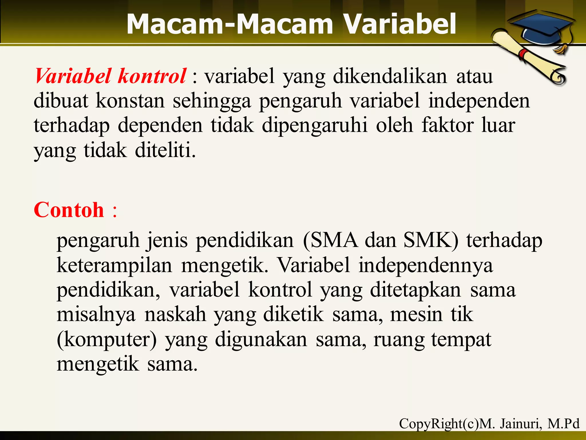 P6 variabel dan paradigma penelitian | PDF