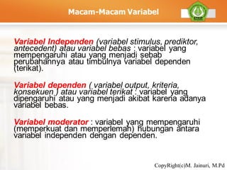 P6 variabel dan paradigma penelitian | PDF