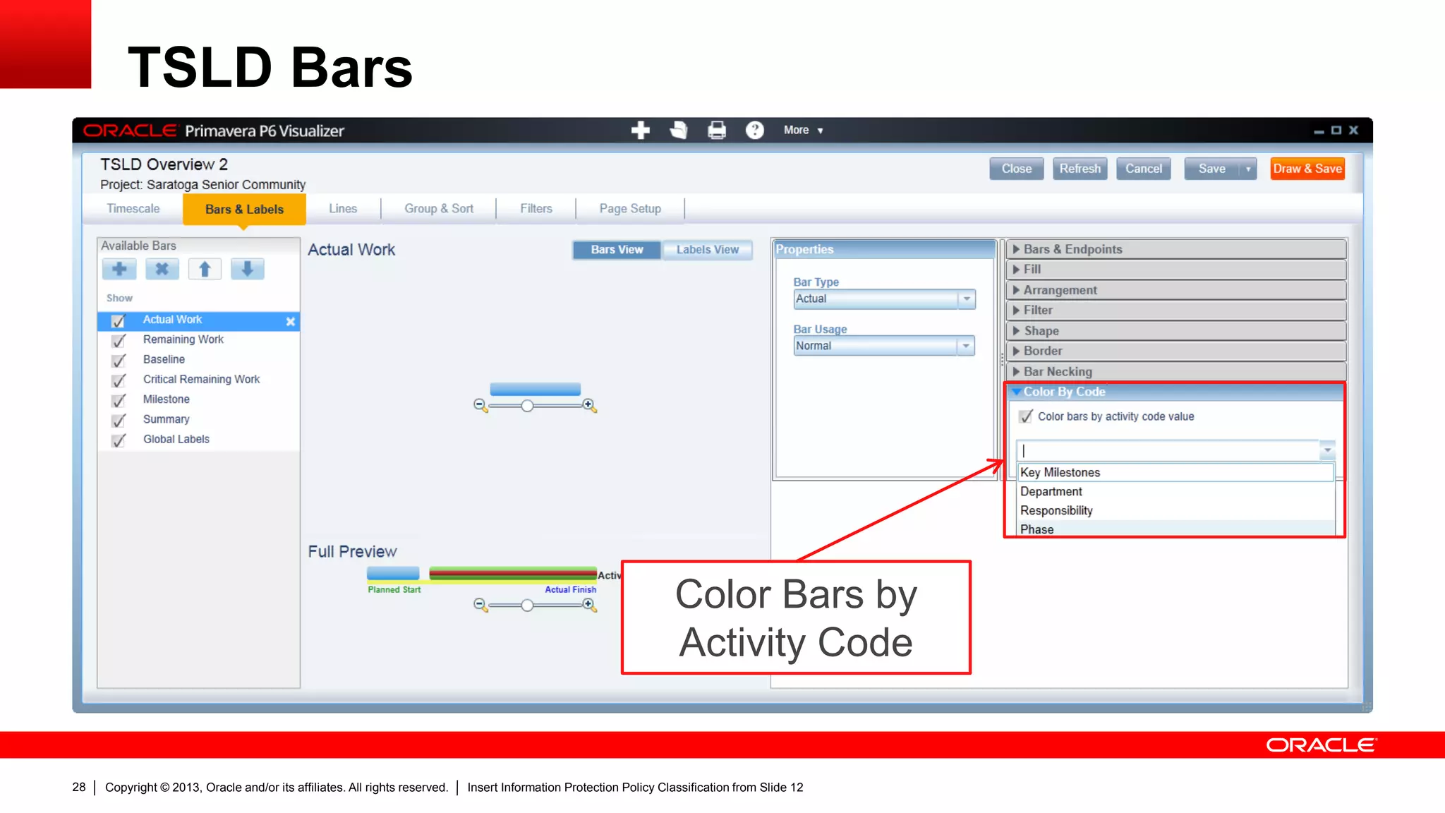 P6 visualizer interactive demonstration - Oracle Primavera P6 ...