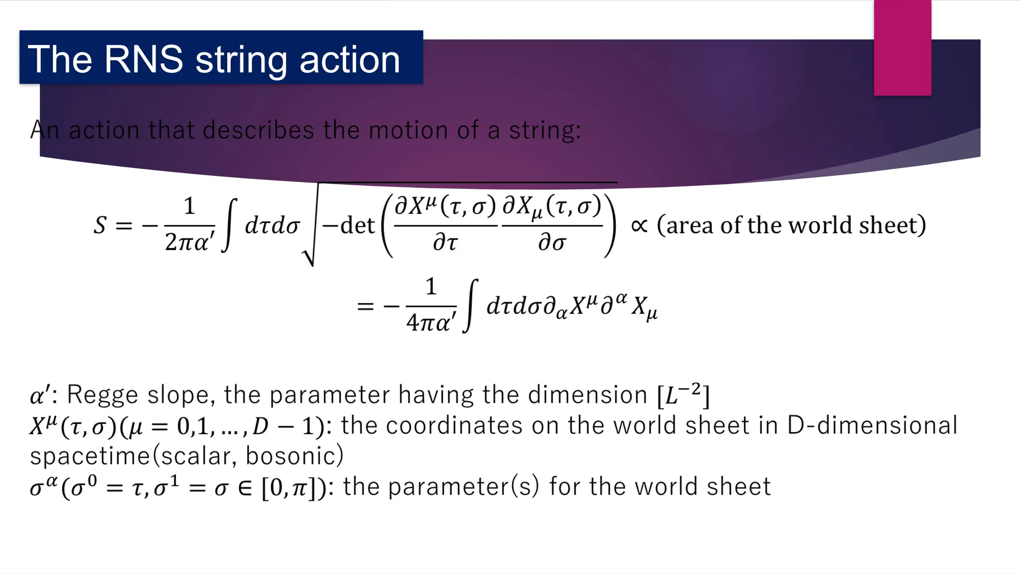 superstring theory from the ramond-neveu-schwarz formalism | PPT