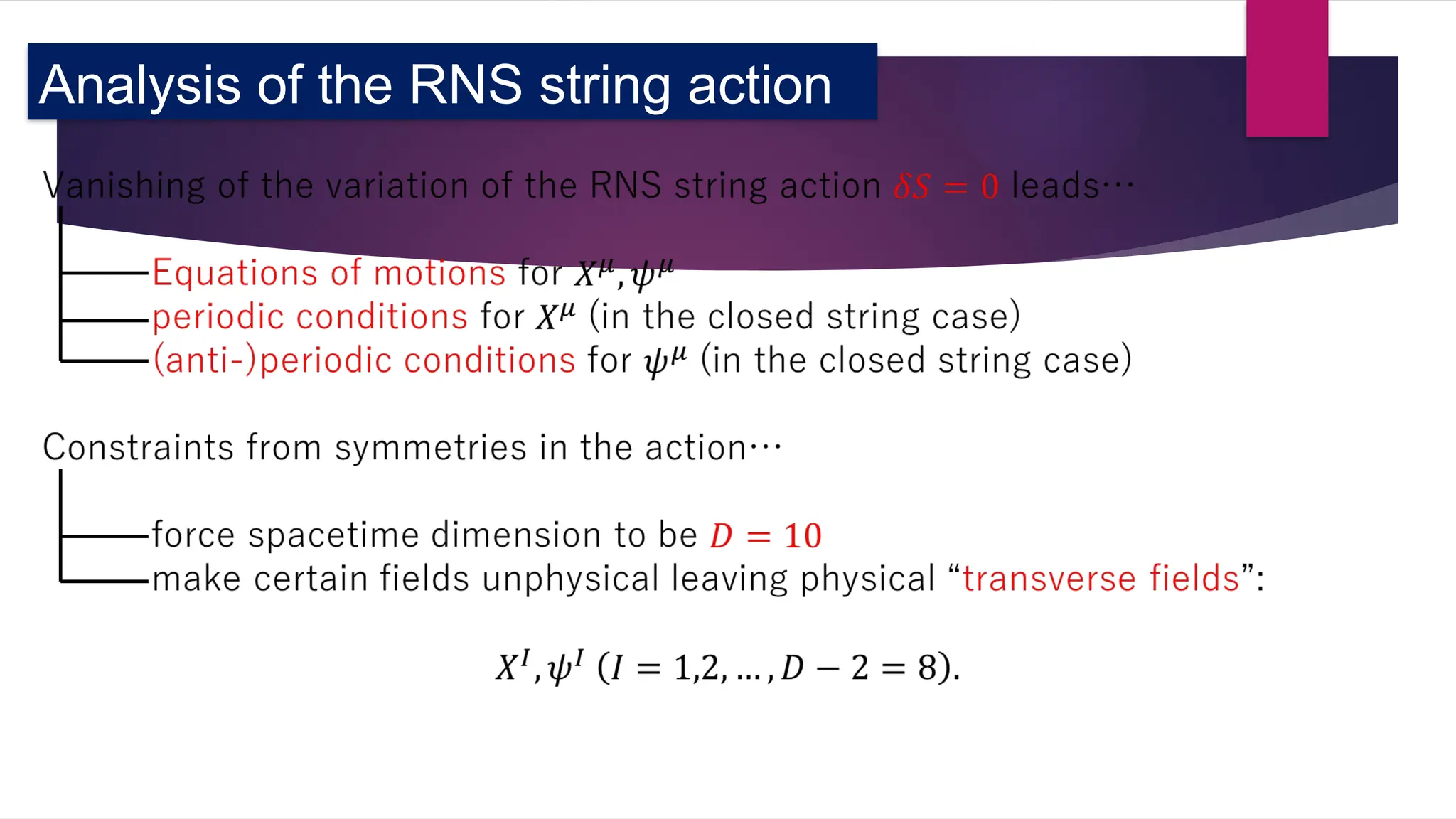 superstring theory from the ramond-neveu-schwarz formalism | PPT