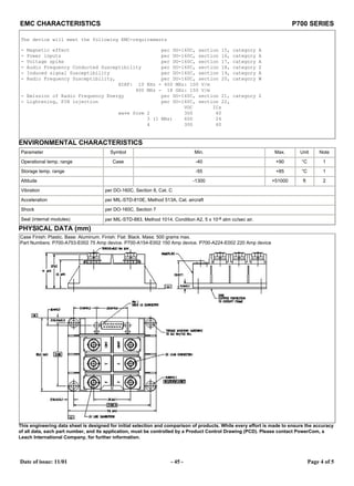 P700; 75-150A Programmable Power Controller | PDF