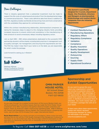 CMO Quality Oversight & Risk Management, April 2011, Boston | PDF